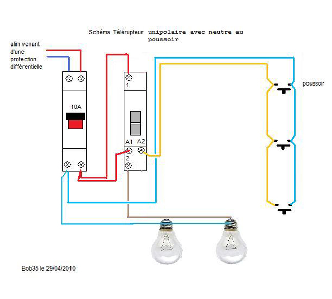 Schema Telerupteur Bouton Poussoir Schema Telerupteur Bouton Poussoir